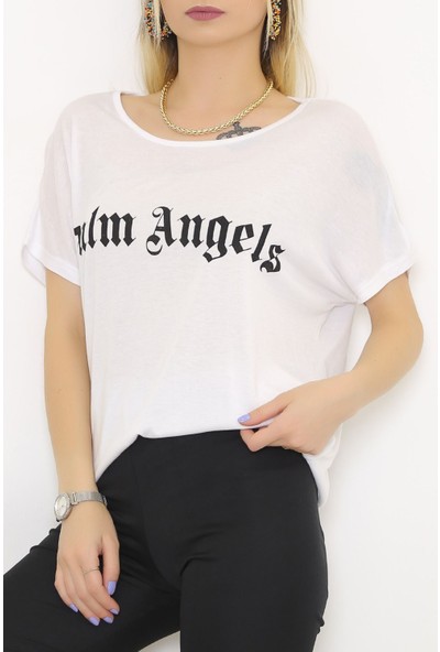 Baskılı Tişört Beyaz - 9774.1276.