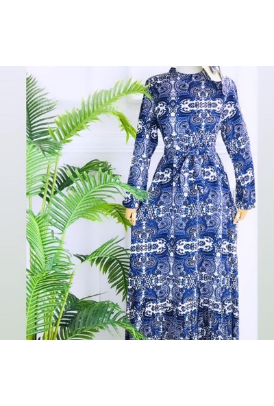 Moda Has Ece Giyim Lale Dokuma Elbise Moda Has Ece Giyim Lale Dokuma Elbise