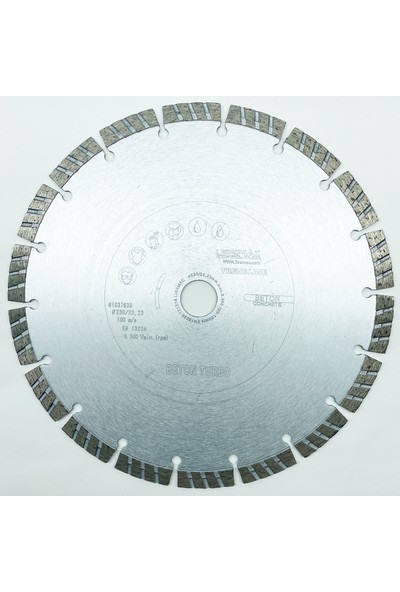 Lıssmac Ø230MM Beton Kesme Testeresi Turbo Elmas Lıssmac Lıssmac Ø230MM Beton Kesme Testeresi Turbo Elmas Lıssmac