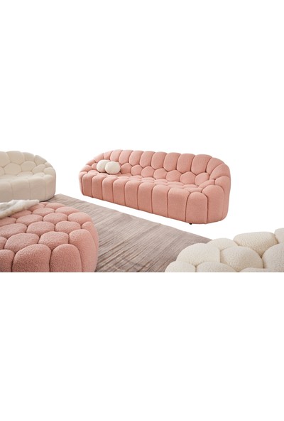 Orange Koltuk Dörtlü Kanepe