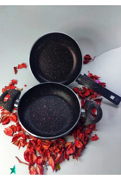 Avangarde Black Granit Tava ve Sahan Seti Avangarde Black Granit Tava ve Sahan Seti