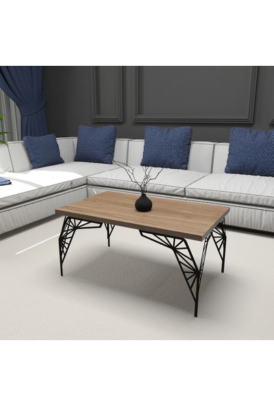 Ayybuu Starlıng Metal Ayaklı Orta Sehpa Atlantik Çam