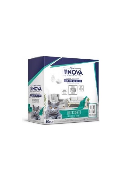 My Cat Mycat Nova Ultra Topaklanma (Ferahlatıcı Koku) Premium Kedi Kumu 10LT My Cat Mycat Nova Ultra Topaklanma (Ferahlatıcı Koku) Premium Kedi Kumu 10LT