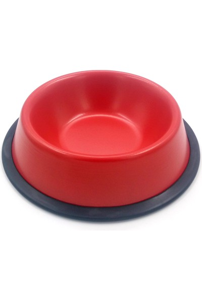ANS Kedi ve Köpek Için Kırmızı Çelik Mama ve Su Kabı 10 cm ANS Kedi ve Köpek Için Kırmızı Çelik Mama ve Su Kabı 10 cm