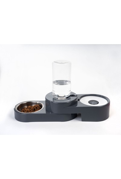 Miapet Köşeli Ayarlanabilir Hazneli Çelik Taslı Kedi-Köpek Mama ve Su Kabı Seti 1000ML Pembe Miapet Köşeli Ayarlanabilir Hazneli Çelik Taslı Kedi-Köpek Mama ve Su Kabı Seti 1000ML Pembe
