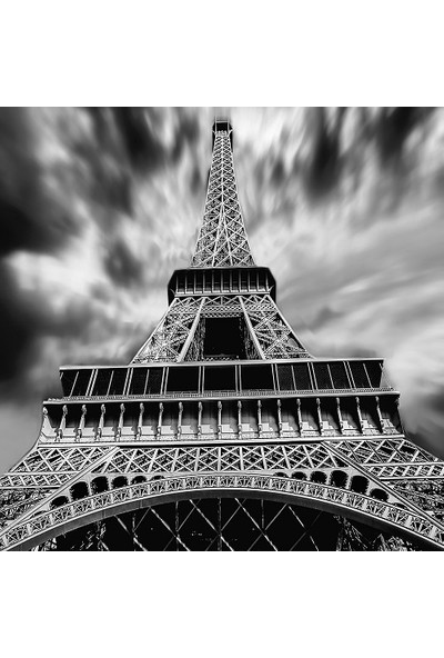 60*90 Eyfell Kulesi Görselli Silinebilir Kumaş Tablo