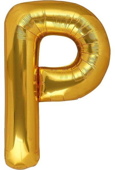 P Harf Gold Folyo Balon 32-34 Inc 82 cm P Harf Gold Folyo Balon 32-34 Inc 82 cm