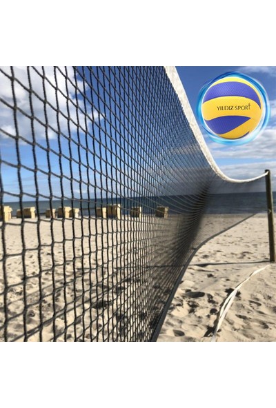 Masho Trend 4 Tarafı Çevrili 9.5 Metre Voleybol Filesi + Voleybol Topu - 1 Metre Voleybol Filesi Ağı Masho Trend 4 Tarafı Çevrili 9.5 Metre Voleybol Filesi + Voleybol Topu - 1 Metre Voleybol Filesi Ağı