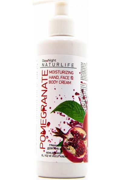 Naturlife Nar Özlü El Yüz ve Vücut Kremi 250 ml