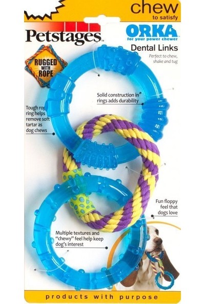 NZM Ticaret Petstages Orka Triple Links Üçlü Halka Köpek Oyuncağı NZM Ticaret Petstages Orka Triple Links Üçlü Halka Köpek Oyuncağı