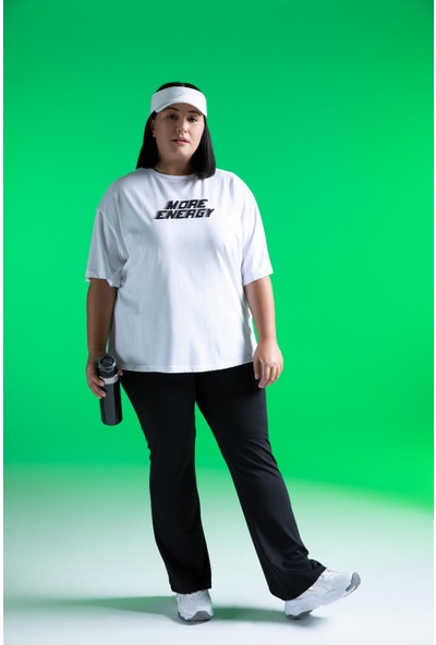 DeFacto DF Plus Büyük Beden Geniş Paça Yoga Pantolonu Y1953AZ22SM DeFacto DF Plus Büyük Beden Geniş Paça Yoga Pantolonu Y1953AZ22SM