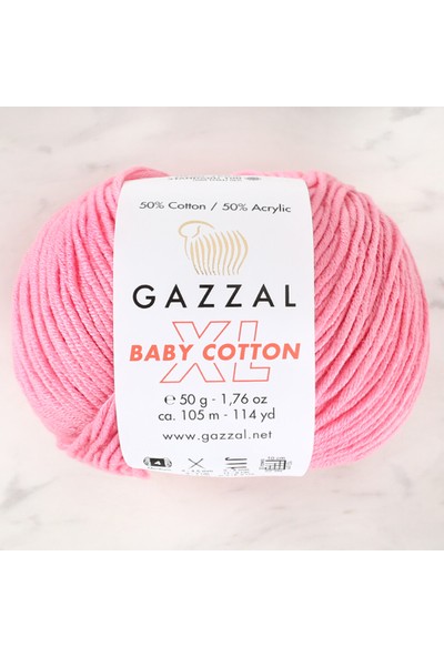 Gazzal Baby Cotton Xl Pembe Bebek Yünü - 3468