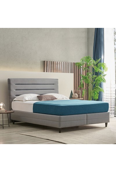 Yataş Bedding Supreme Pedic Yatak - Baza - Başlık Set -Mavi 160 x 200 cm