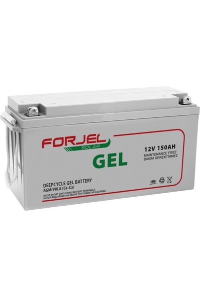 Forjel 12 V 150 Ah Amper Jel Akü