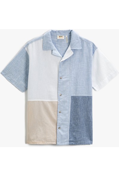 Koton Keten Karışımlı Kısa Kollu Gömlek