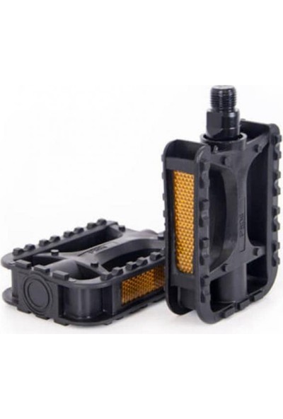 Motobisikletim Feımın P-804 Mtb Bisiklet Pedal Bilyasız Siyah Reflektörlü [takım]