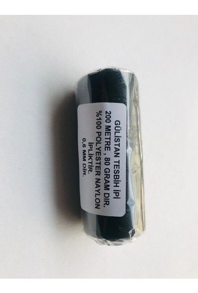 Gulistan Pazarı Makaralı Siyah Renk Tesbih Ipi.kolye IPI.200 Metre,80 GRAMDIR.%100 Polyester Naylon Iptir. Gulistan Pazarı Makaralı Siyah Renk Tesbih Ipi.kolye IPI.200 Metre,80 GRAMDIR.%100 Polyester Naylon Iptir.