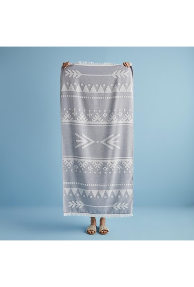 Bella Maison Ethnic Plaj Havlusu Koyu Mavi (75X150 Cm) Bella Maison Ethnic Plaj Havlusu Koyu Mavi (75X150 Cm)