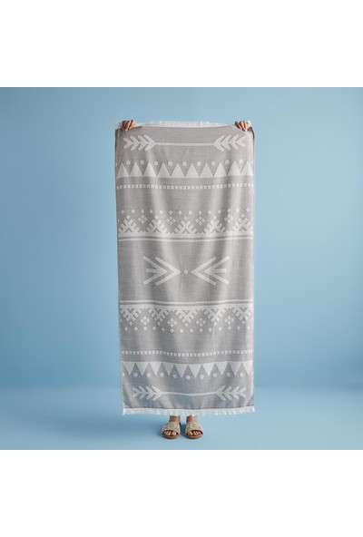 Bella Maison Ethnic Plaj Havlusu Gri (75X150 Cm)