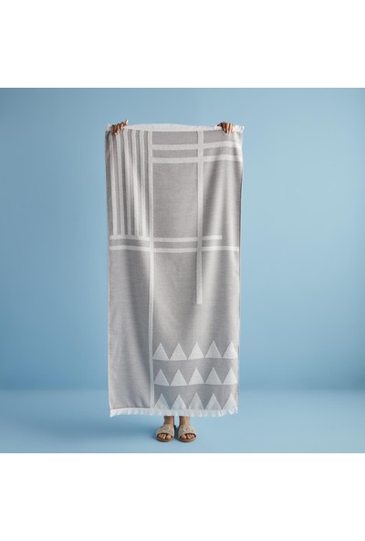 Bella Maison Kate Plaj Havlusu Gri (75X150 Cm) Bella Maison Kate Plaj Havlusu Gri (75X150 Cm)