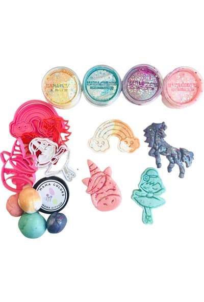 Mama Colors Unicorn Temalı Oyun Hamuru Seti Mama Colors Unicorn Temalı Oyun Hamuru Seti