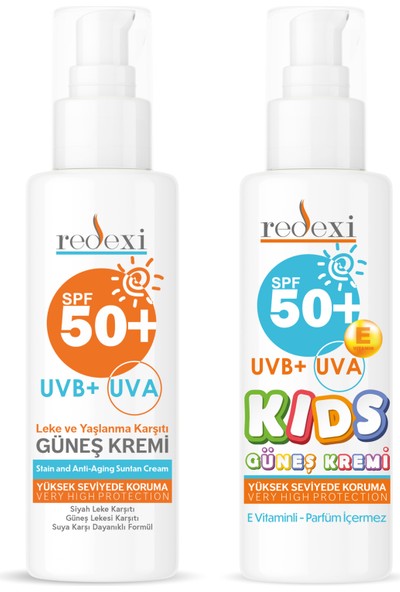 Redexi Aile Fırsatı Özel Güneş Spreyi 75ML + Özel Güneş Kremi 75ML
