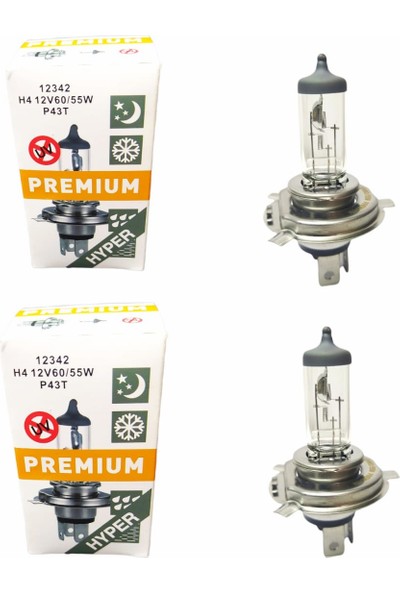 Premium Peugeot Bıpper 2008-2015 Far Ampulu H4 12v 60-55w Premium Peugeot Bıpper 2008-2015 Far Ampulu H4 12v 60-55w