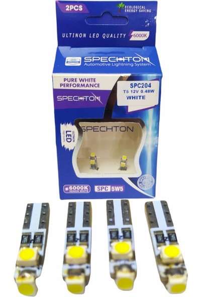 Spechton Vw Golf 5 Klima-Kalorifer Led Aydınlatma Ampulu T-5 Spechton 4-Adet Spechton Vw Golf 5 Klima-Kalorifer Led Aydınlatma Ampulu T-5 Spechton 4-Adet
