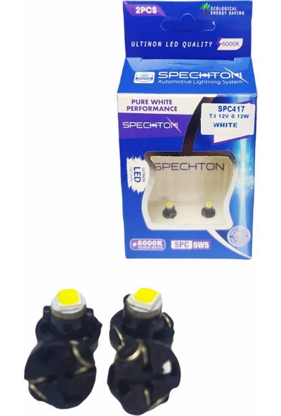 Spechton 12v T3 0,12w Duylu Gösterge Led Ampulu Spechton 4 Adet Spechton 12v T3 0,12w Duylu Gösterge Led Ampulu Spechton 4 Adet