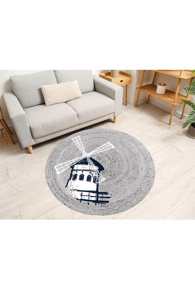 Evgün Concept Evgün Desenli Yuvarlak Jüt Örme Doğal Hasır Daire Halı Pr-15 Evgün Concept Evgün Desenli Yuvarlak Jüt Örme Doğal Hasır Daire Halı Pr-15