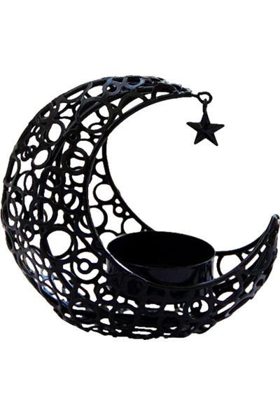 Baosity Eid Ay Yıldız Şamdan Parti Metal Müslüman Ramazan Dekorasyon Süs Siyah (Yurt Dışından) Baosity Eid Ay Yıldız Şamdan Parti Metal Müslüman Ramazan Dekorasyon Süs Siyah (Yurt Dışından)