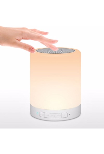 Nanopro Hoparlör Gece Lambası Bluetooth Speaker Beyaz Ithalatçı Garantili Nanopro Hoparlör Gece Lambası Bluetooth Speaker Beyaz Ithalatçı Garantili