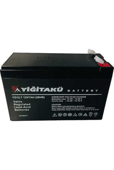 Yiğit Akü 12 V 7 Amper C20 Agm Akü Ups Kullanımına Uygun Yiğit Akü 12 V 7 Amper C20 Agm Akü Ups Kullanımına Uygun