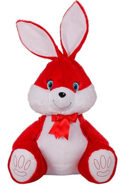 Aykü Alkan Tavşan 50 cm Kırmızı Pelüş Çocuk Oyuncak