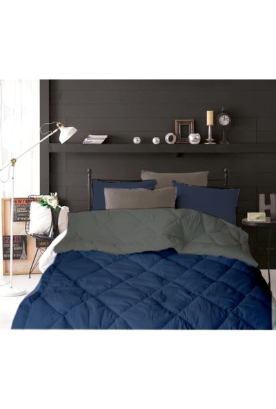 Sedef Home Tek Kişilik Uyku Seti (Lastikli ÇARŞAFLI/100)LACİVERT/ANTRASİT Sedef Home Tek Kişilik Uyku Seti (Lastikli ÇARŞAFLI/100)LACİVERT/ANTRASİT