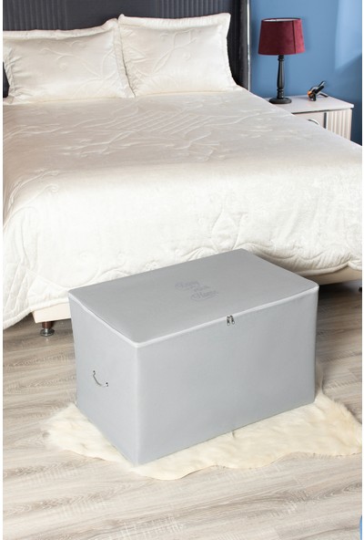 Serstil Büyük Boy Baskı Detaylı Antrasit Hurç 74 x 46 x 46 cm