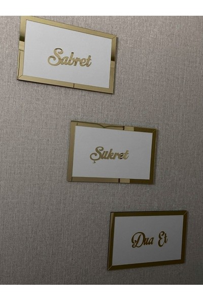 Hediye Shopping 3'lü Sabret Şükret Dua Et Set