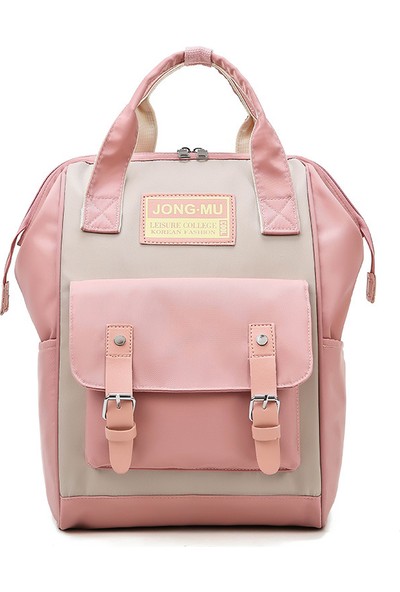 Lovehome Çok Cepli Derin Anne Bebek Sırt Çantası - Pembe (Yurt Dışından)