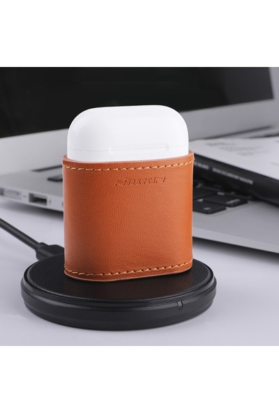 Huahai Şarj Kılıflı Airpods İçin Nillkin Mate Kablosuz Şarj Deri Kılıfı - Kahverengi (Yurt Dışından) Huahai Şarj Kılıflı Airpods İçin Nillkin Mate Kablosuz Şarj Deri Kılıfı - Kahverengi (Yurt Dışından)