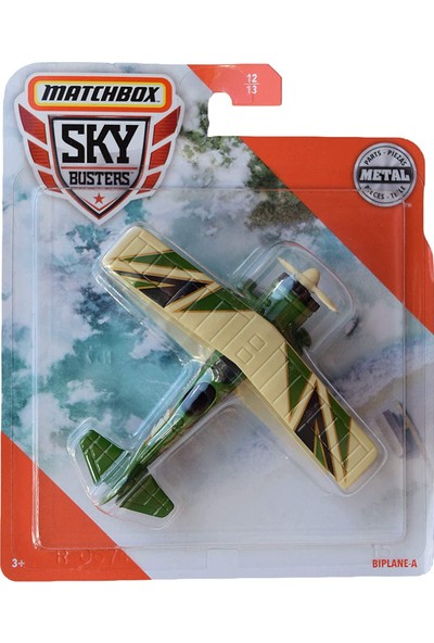 Matchbox Sky Busters Biplane-A Yeşil