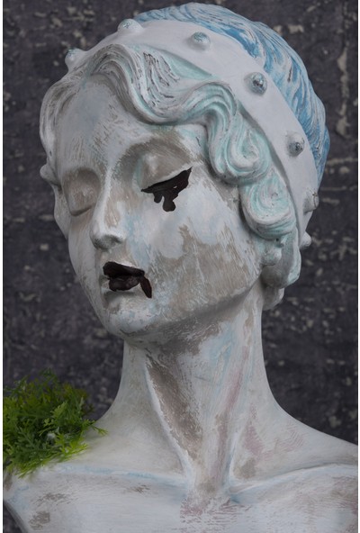 İmera Handcraft Dekoratif Ağlayan Beyaz Kadın Büstü İmera Handcraft Dekoratif Ağlayan Beyaz Kadın Büstü