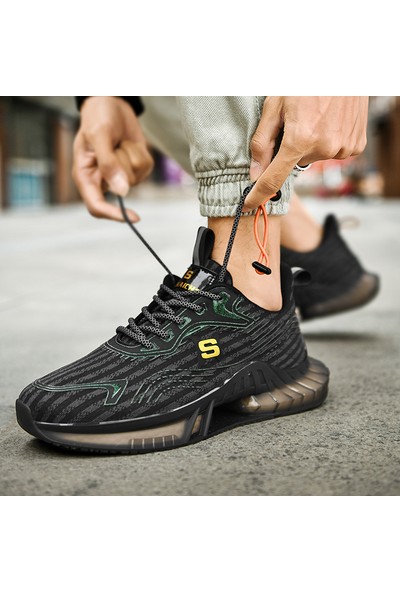 Stonghengqi BF16HA2172 Siyah Erkek Yürüyüş Koşu Ayakkabısı Kaymaz ve Aşınmaya Karşı Dirençli (Yurt Dışından) Stonghengqi BF16HA2172 Siyah Erkek Yürüyüş Koşu Ayakkabısı Kaymaz ve Aşınmaya Karşı Dirençli (Yurt Dışından)