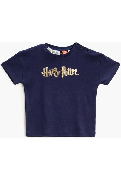 Koton Harry Potter Baskılı Lisanslı Tişört Kısa Kollu Bisiklet Yaka Pamuklu
