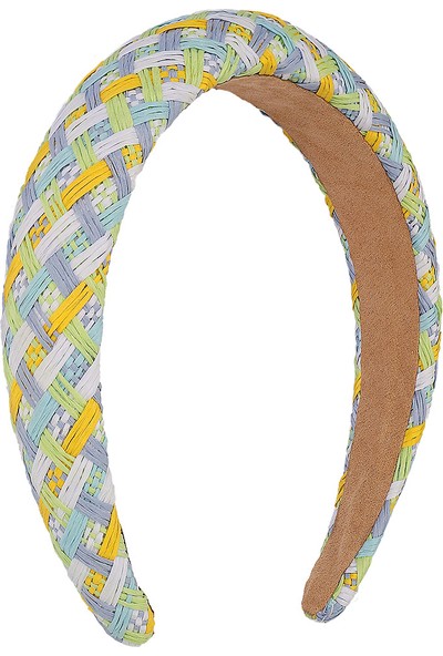 Aomu Düğüm Rafya Örgülü Renk Bloklu Saç Bandı - Yeşil (Yurt Dışından) Aomu Düğüm Rafya Örgülü Renk Bloklu Saç Bandı - Yeşil (Yurt Dışından)