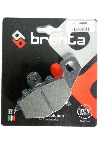 Versys 650 Brenta Arka Fren Balatası B Versys 650 Brenta Arka Fren Balatası B