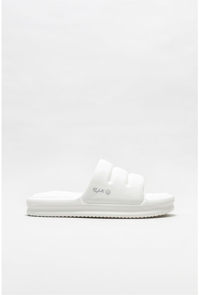 Elle Shoes Beyaz Kadın Düz Terlik Elle Shoes Beyaz Kadın Düz Terlik
