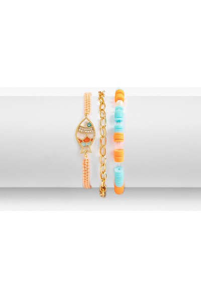 Koton 3'lü Bileklik Seti Boncuklu Koton 3'lü Bileklik Seti Boncuklu