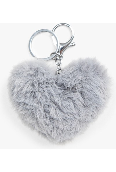 Koton Peluş Kalp Şekilli Anahtarlık