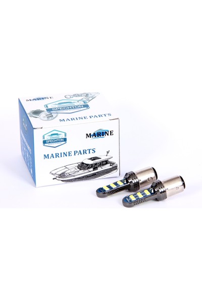 Spechton Marıne Direk Ampulu 10-80V 1157 6W 6000K BA15D Marıne Direk Ledi Spechton Marıne Direk Ampulu 10-80V 1157 6W 6000K BA15D Marıne Direk Ledi