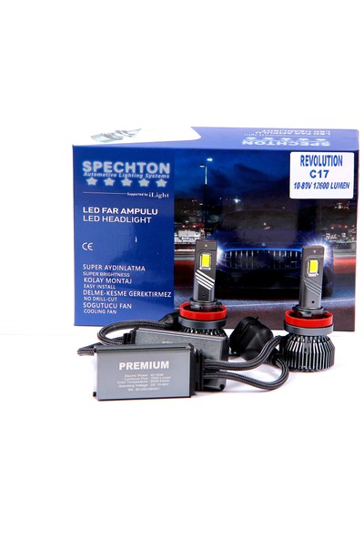 Spechton H11 Csp LED Xenon Revolution C17 12600 Lumen 10-80V 60W